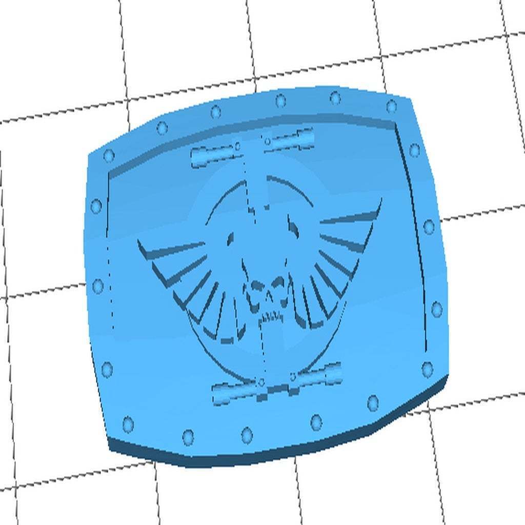 👹 ogre shield・Free STL File for ・Cults