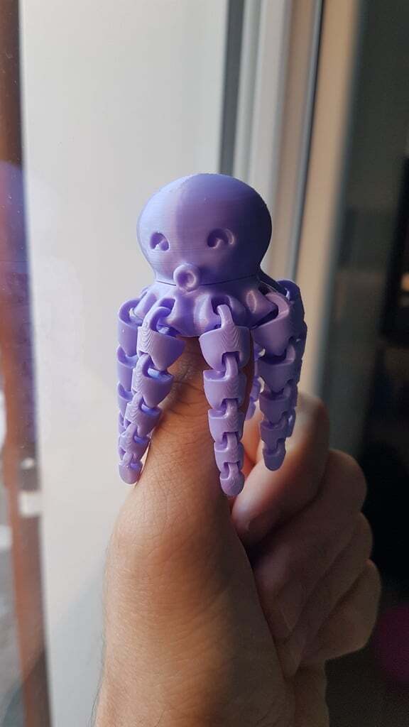 3D printable Cute Mini Octopus・Cults