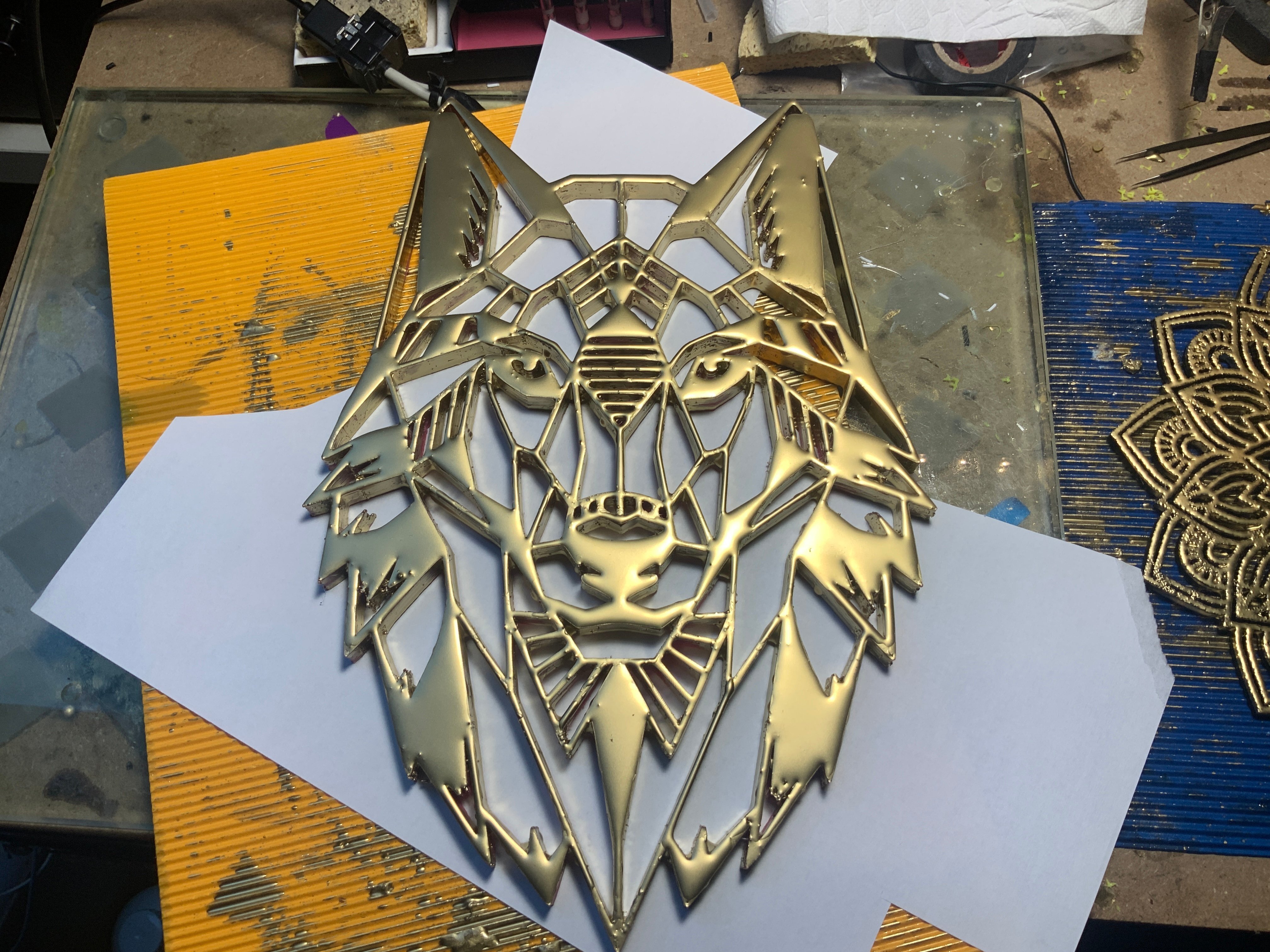 🐺 2D Wolf・3D Print・Cults
