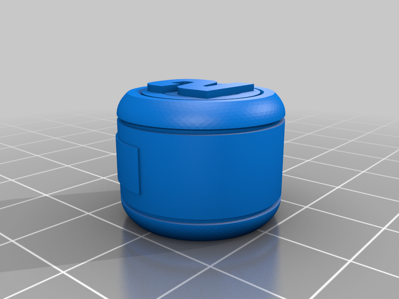 🥁 Sci-fi Storage Drums Numbered Objectives・Free 3D File for ・Cults