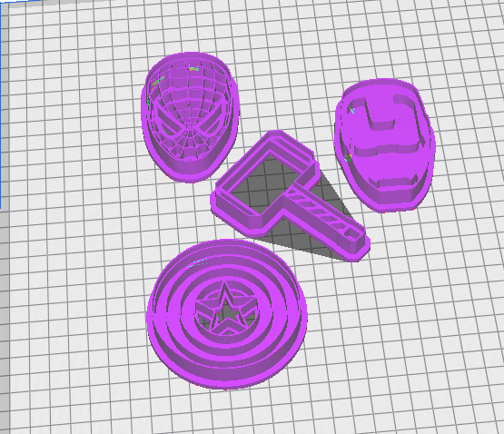 STL file Marvel Heroes Cookie Cutter Kit 🍪 ・Template to download and 3D ...