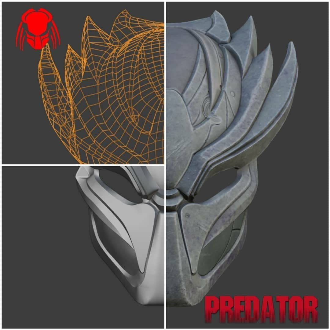 🦅 Predator mask PHOENIX・ 3D File for ・Cults