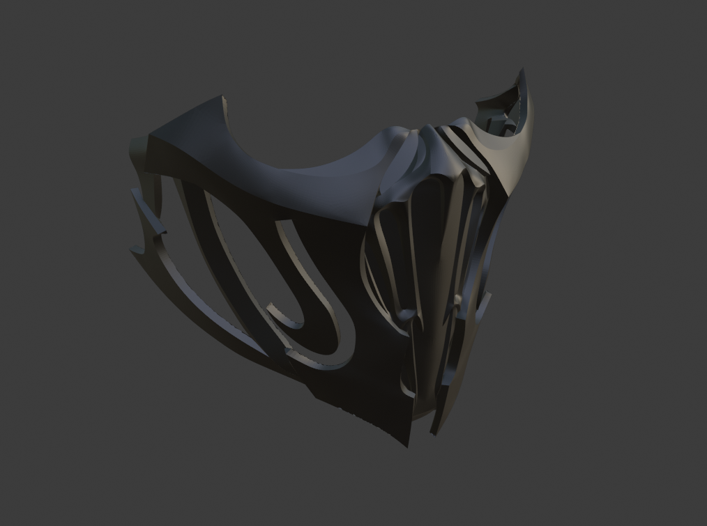 🪖 Noob Saibot mask from Mortal Kombat 11 (Hab Ba)・ STL File for ・Cults