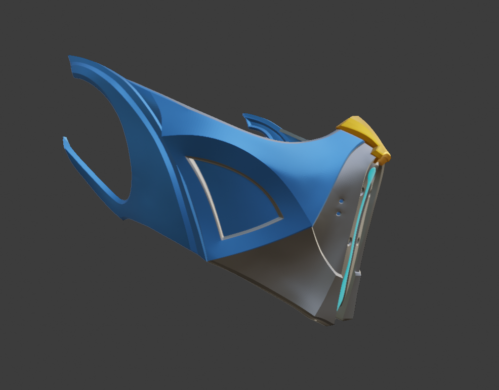 3D file Frost mask from Mortal Kombat 11 - Cyberpunk 🕹 ・3D printing ...