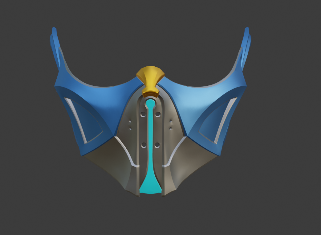 3D file Frost mask from Mortal Kombat 11 - Cyberpunk 🕹 ・3D printing ...