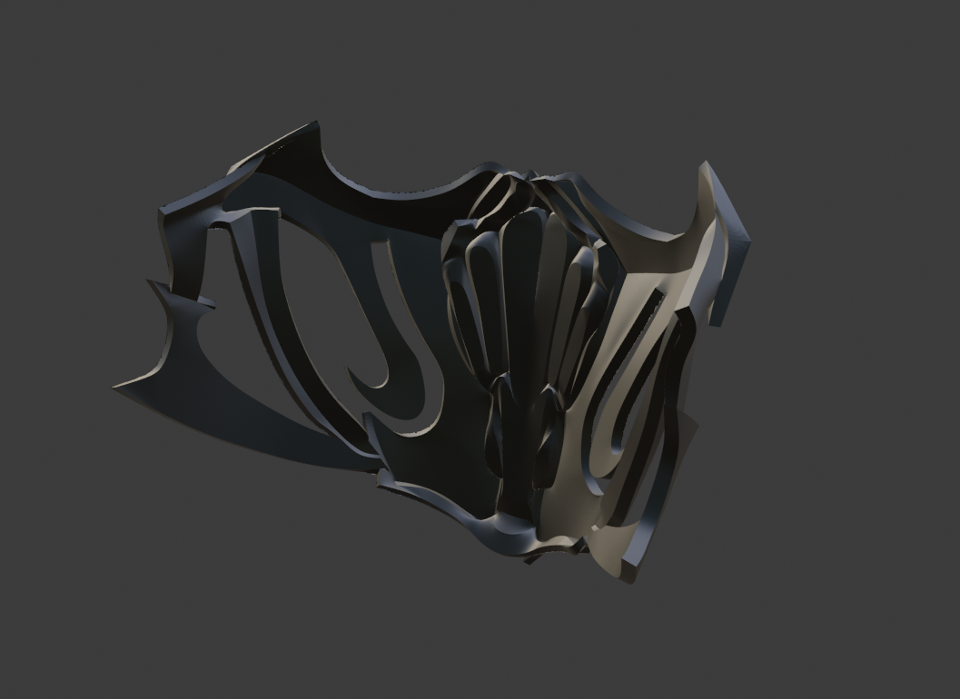 🪖 Noob Saibot mask from Mortal Kombat 11 (Hab Ba)・ STL File for ・Cults