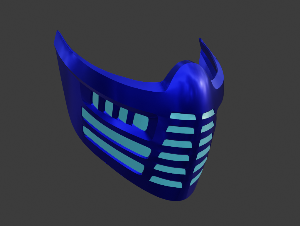 STL file Sub Zero mask from Mortal Kombat 11 - Grand Master of the Lin ...