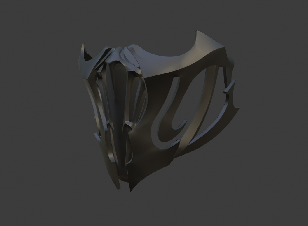 🪖 Noob Saibot mask from Mortal Kombat 11 (Hab Ba)・ STL File for ・Cults