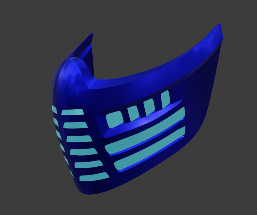 STL file Sub Zero mask from Mortal Kombat 11 - Grand Master of the Lin ...