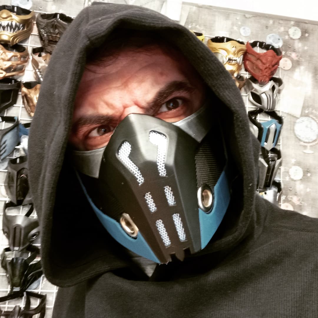 STL file Sub Zero mask from Mortal Kombat 11 - Reborn 🪖 ・3D print ...