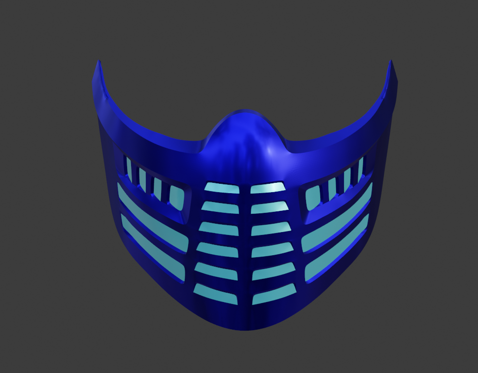 STL file Sub Zero mask from Mortal Kombat 11 - Grand Master of the Lin ...