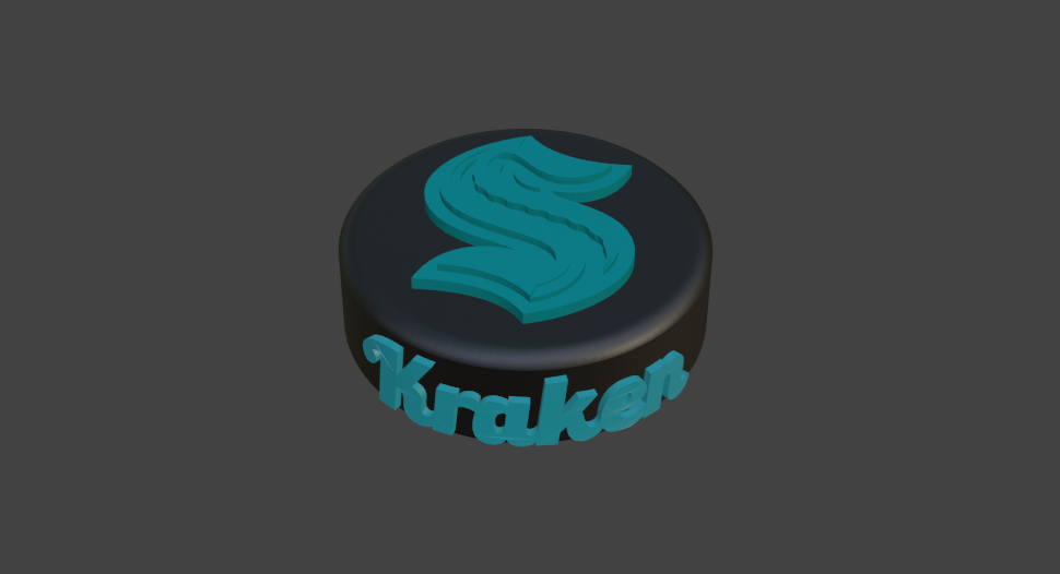 Free 3D file Seattle Kraken Hockey Puck 🏒 ・3D print design to download ...