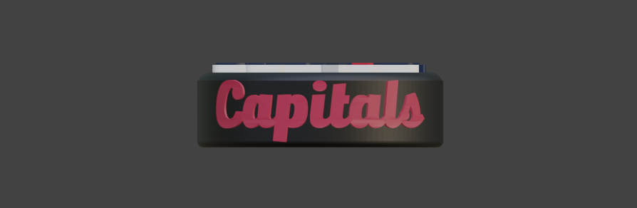 Бесплатный 3D файл Washington Capitals Hockey Puck 🏒 ・3D-печатная ...
