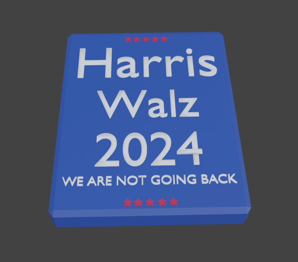 Free 3D file Kamala Harris 2024 Campaign sign 🖼️ ・Design to download ...