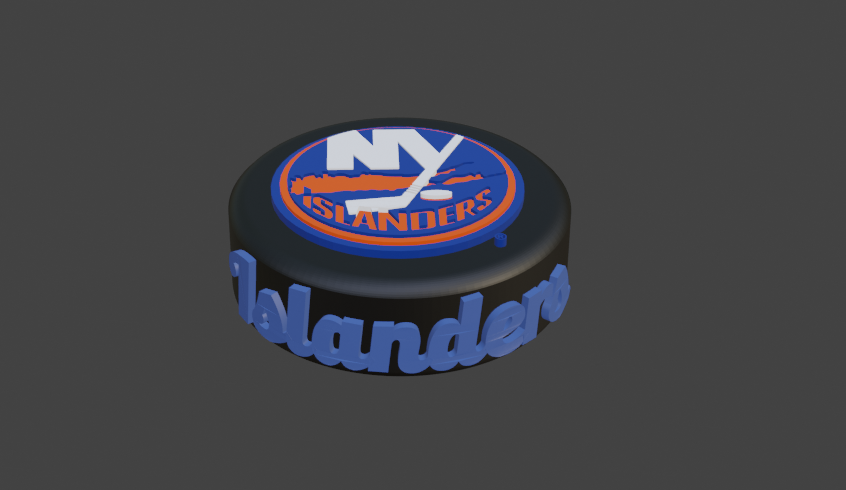 Free 3D file New York Islanders Hockey Puck 🆕 ・3D printable model to ...