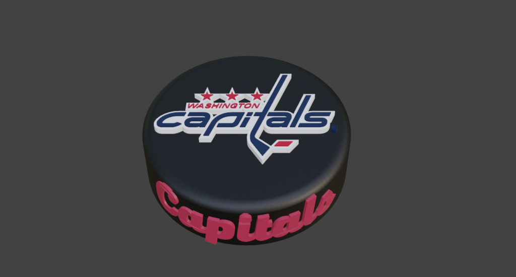 Бесплатный 3D файл Washington Capitals Hockey Puck 🏒 ・3D-печатная ...