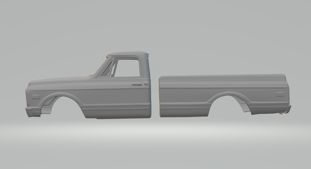 🚙 chevrolet c10 long bed・ STL File for ・Cults