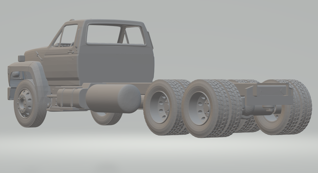 🚚 ford-f800 truck chassis・ STL File for ・Cults