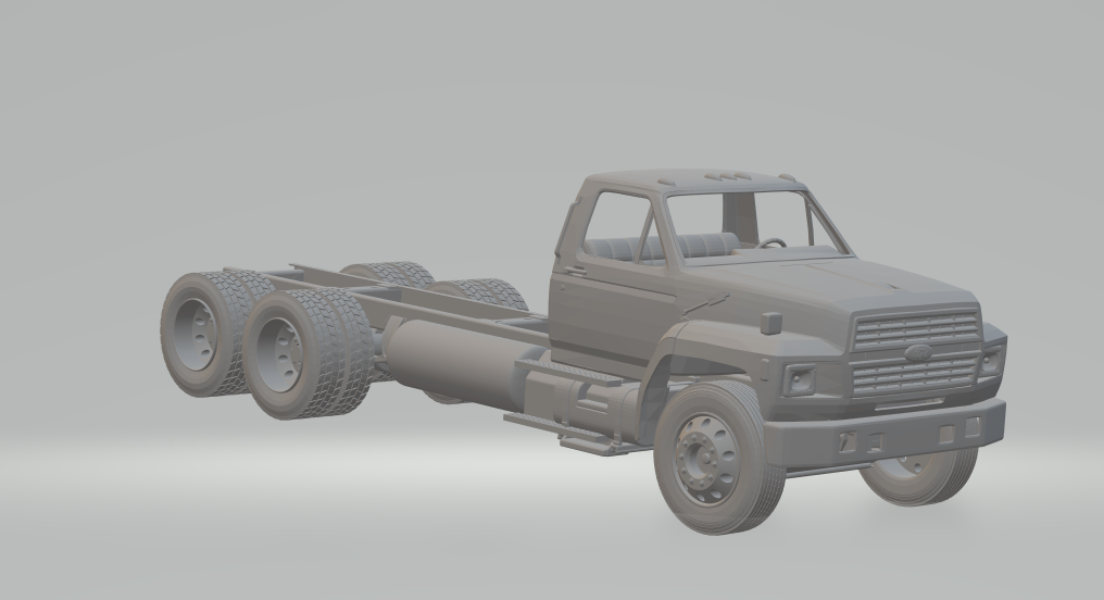 🚚 ford-f800 truck chassis・ STL File for ・Cults