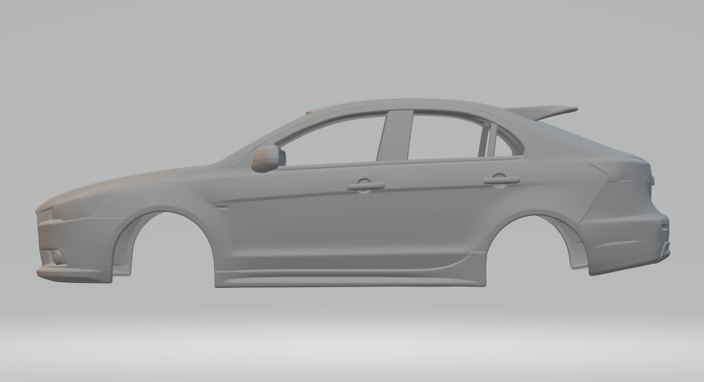 🚗 Mitsubishi lancer sportback・ STL File for ・Cults