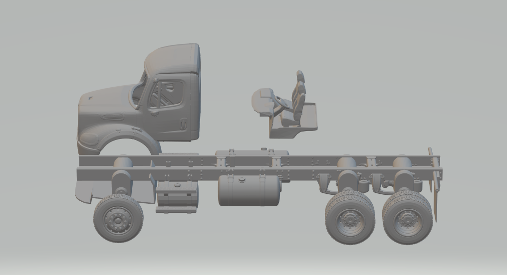 🚚 Freightliner M2・ STL File for ・Cults