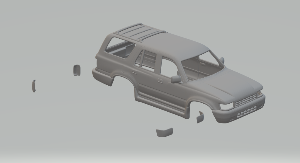 Archivo STL toyota 4runner mk2 1992 🚗・Objeto para impresora 3D para ...