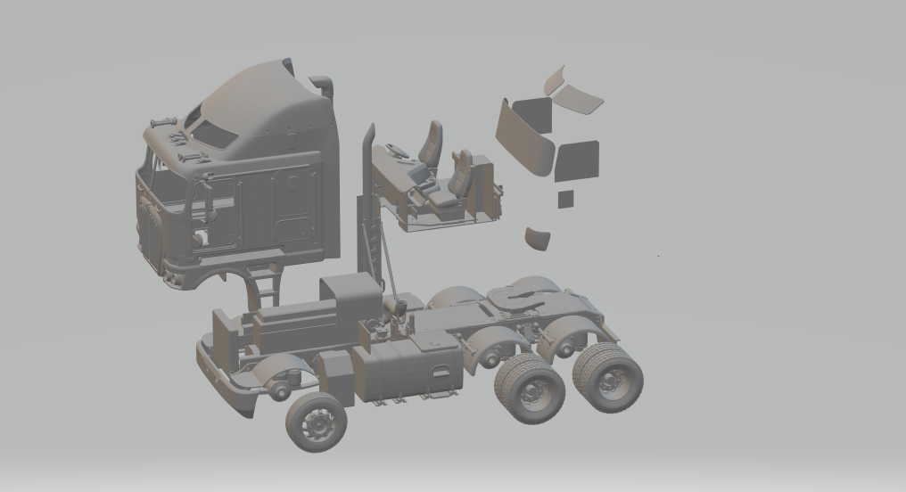 🚜 Kenworth K200 Tractor Truck 2010・ STL File for 3D printing・Cults
