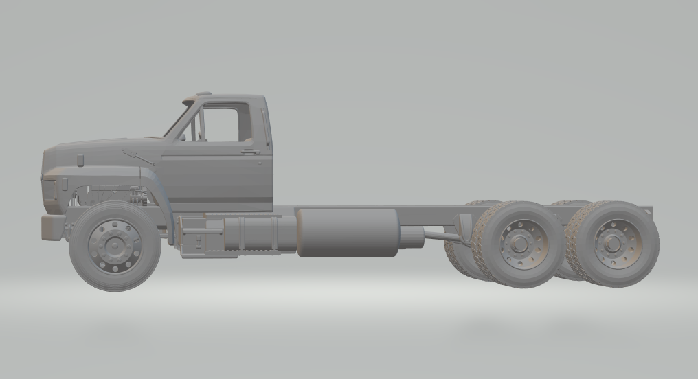🚚 ford-f800 truck chassis・ STL File for ・Cults