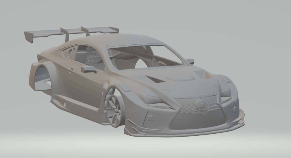 STL file lexus rcf gt3 🚗 ・3D printable model to download・Cults