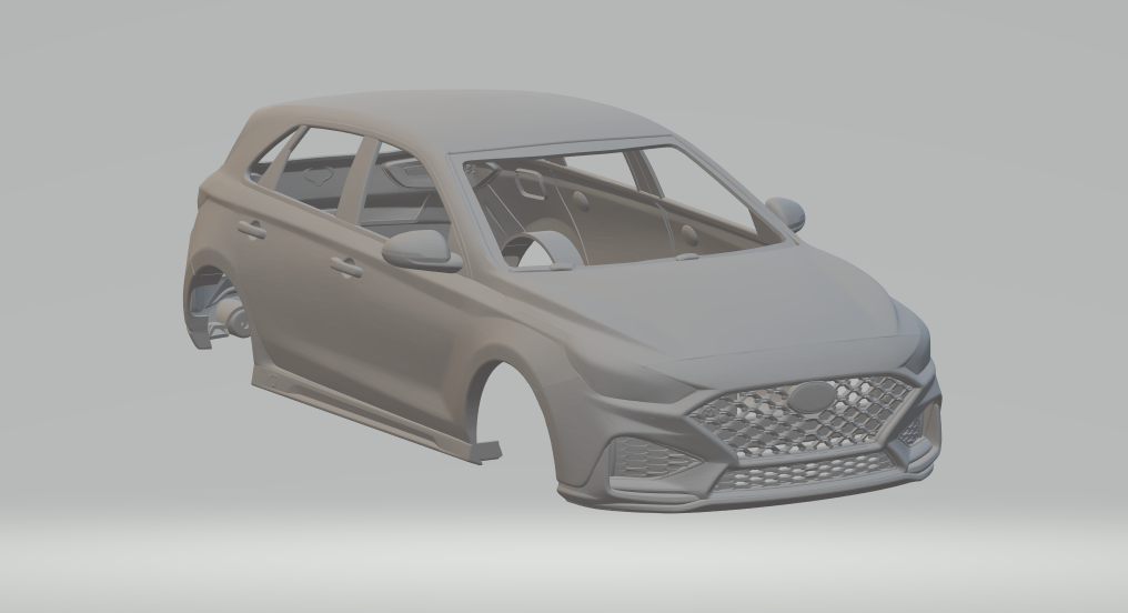 STL file Hyundai i30 N 2021 🚗・3D printer design to download・Cults