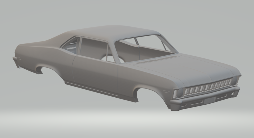 STL file Chevrolet nova 69 🚙 ・3D printer model to download・Cults