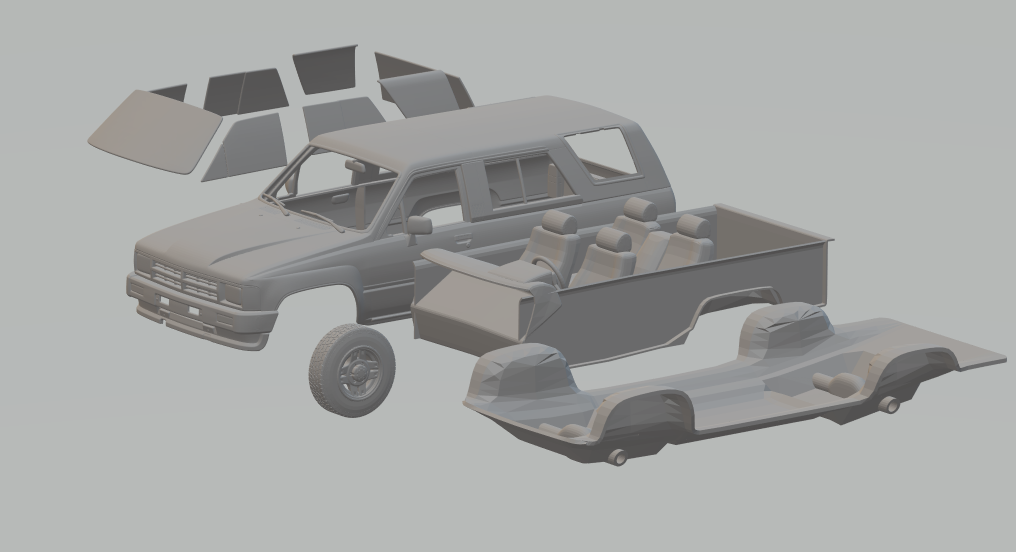 🚗 Toyota 4Runner 1986・ STL File for ・Cults