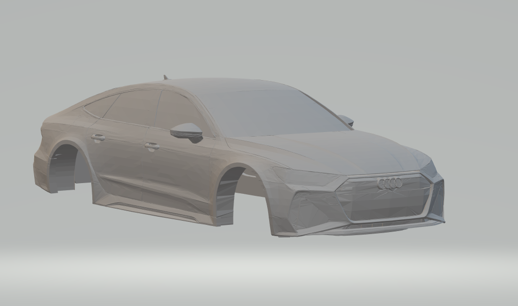 🚗 Audi rs7・ STL File for ・Cults