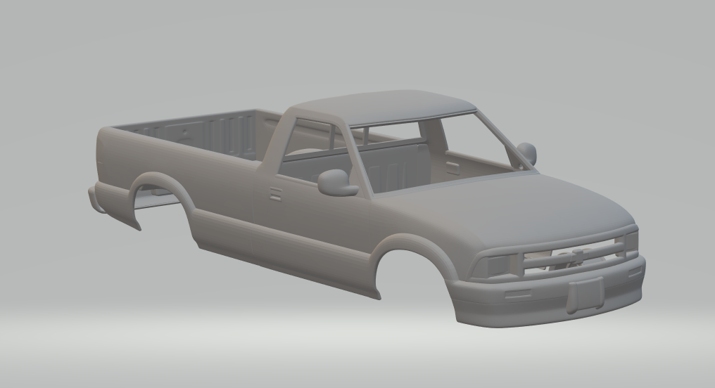 STL file Chevrolet S10 LongBed 94 🚙 ・Model to download and 3D print・Cults