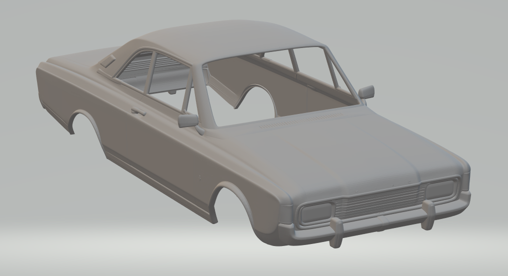 STL file ford taunus coupe 1968 🚙 ・3D printer model to download・Cults