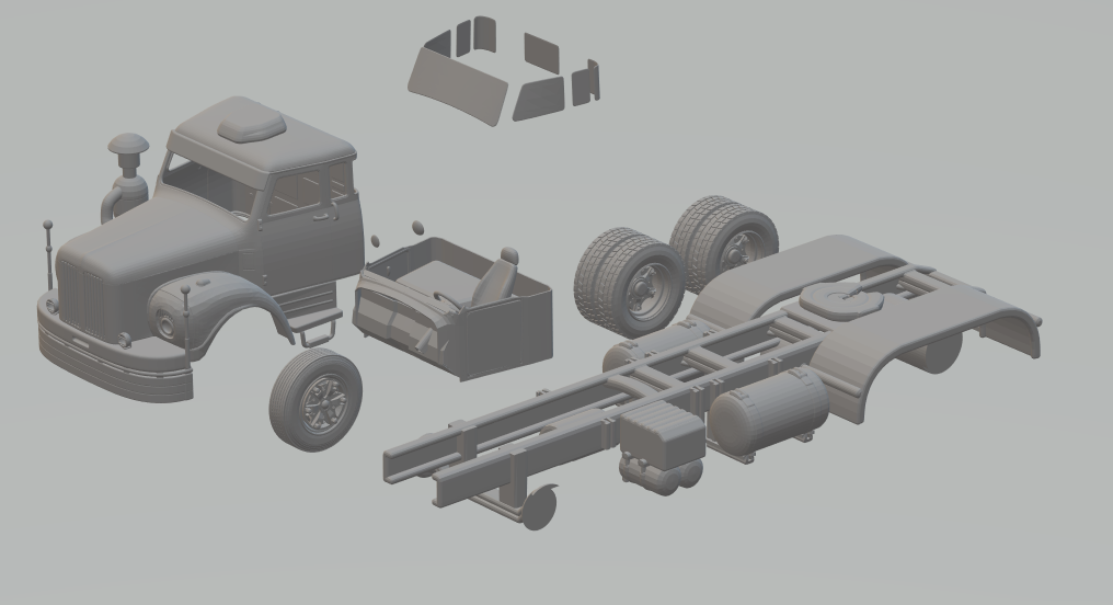 🚗 Scania 111s kit・ STL File for 3D printing・Cults