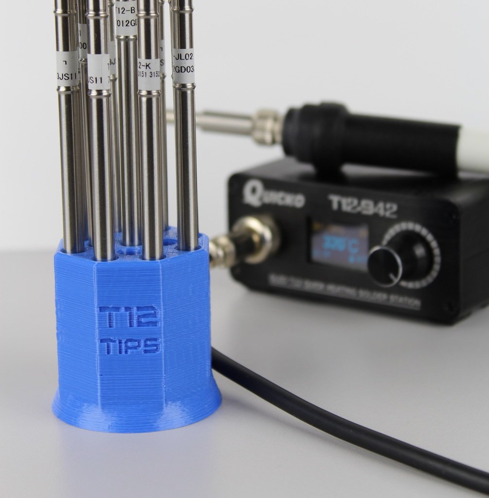 👽 T12 Soldering Iron Tips Stand・3D Print・Cults