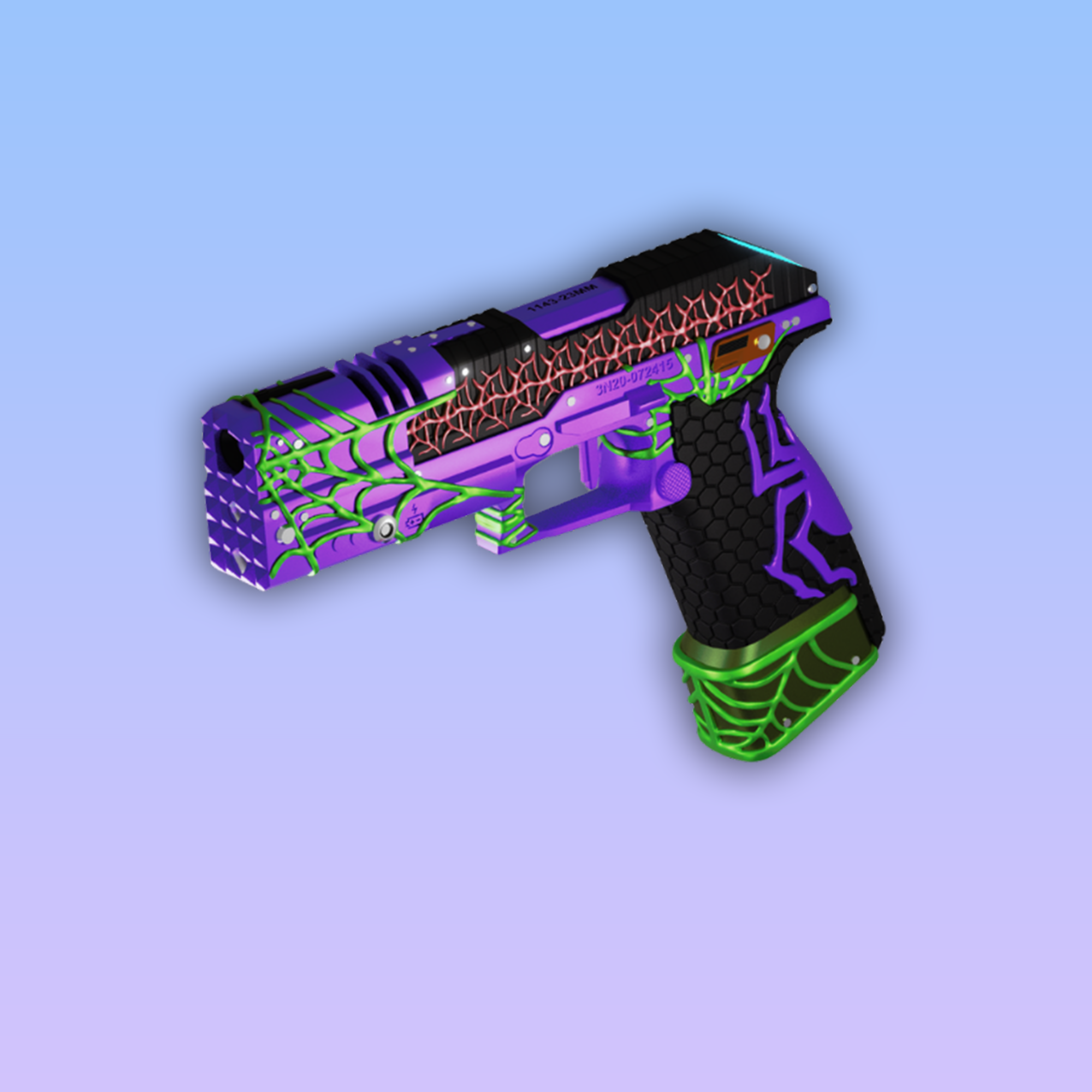 STL 文件 Apex Legends P2020 Shadow Web Skin Pistol Prop 3D printing 🕸️ ・可下载 3D 打印设计・Cults
