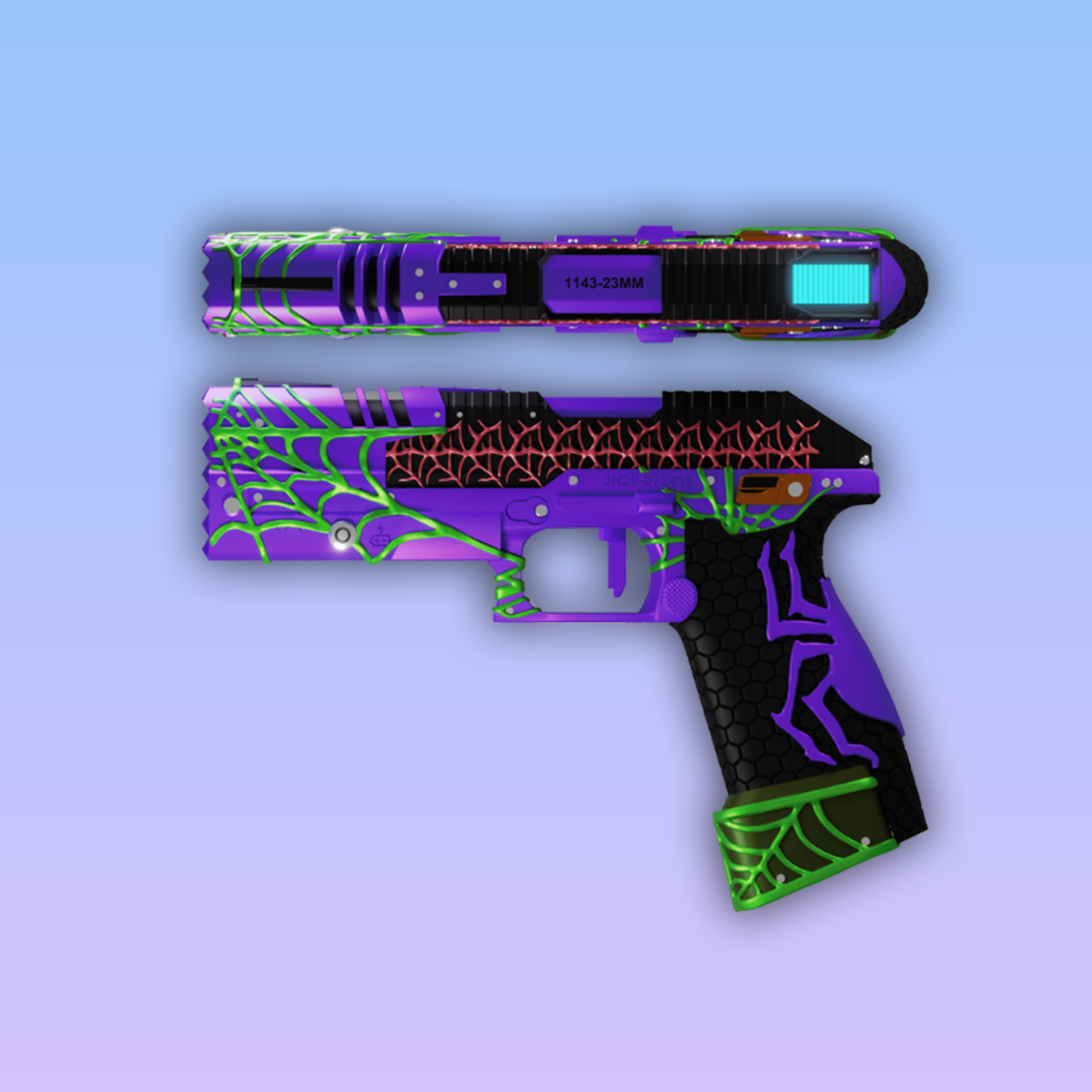 🕸️ Apex Legends P2020 Shadow Web Skin Pistol Prop 3D printing・ STL File ...