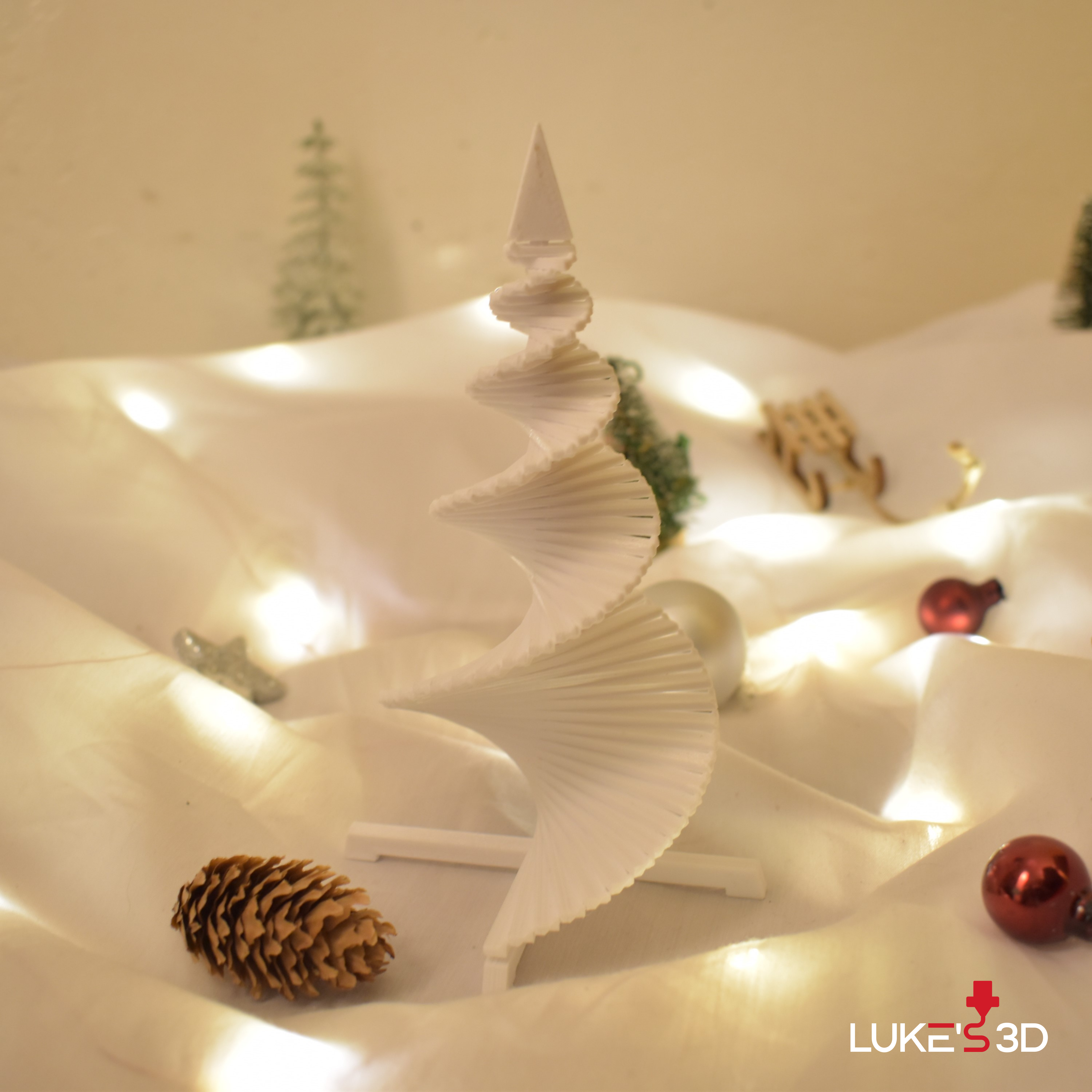 Free STL file Swirly twirly christmas tree 🎄 (3MF and STEP)・Model to ...