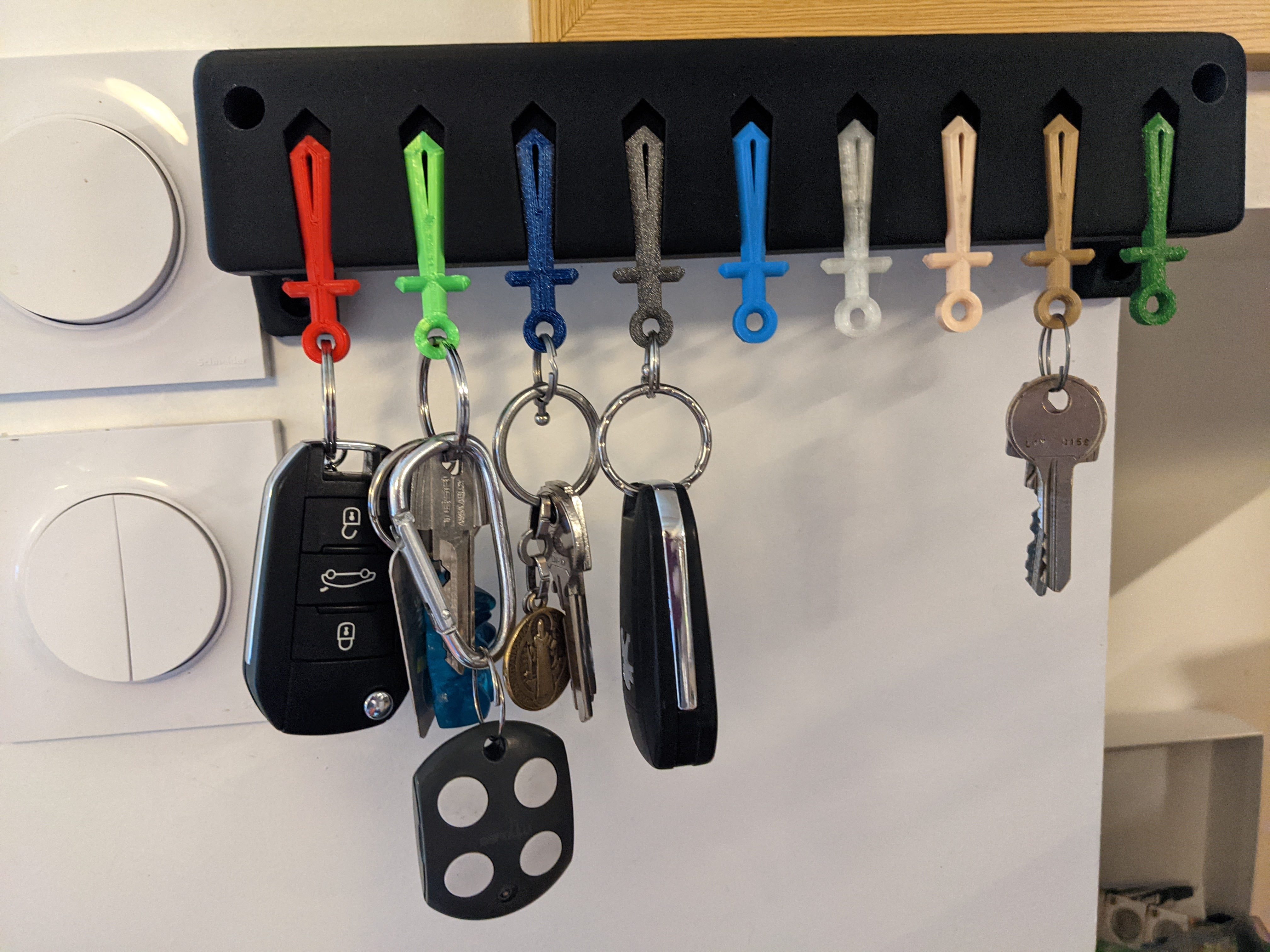 🔑 Key ring holder・Free STL File for ・Cults