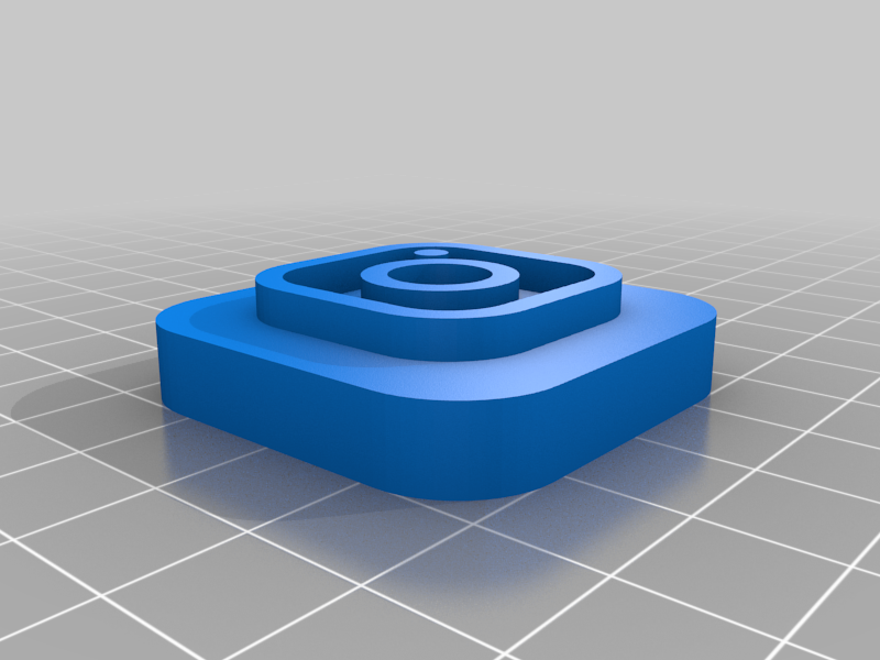 Free 3D file Instagram logo 🚩 ・3D printable design to download・Cults
