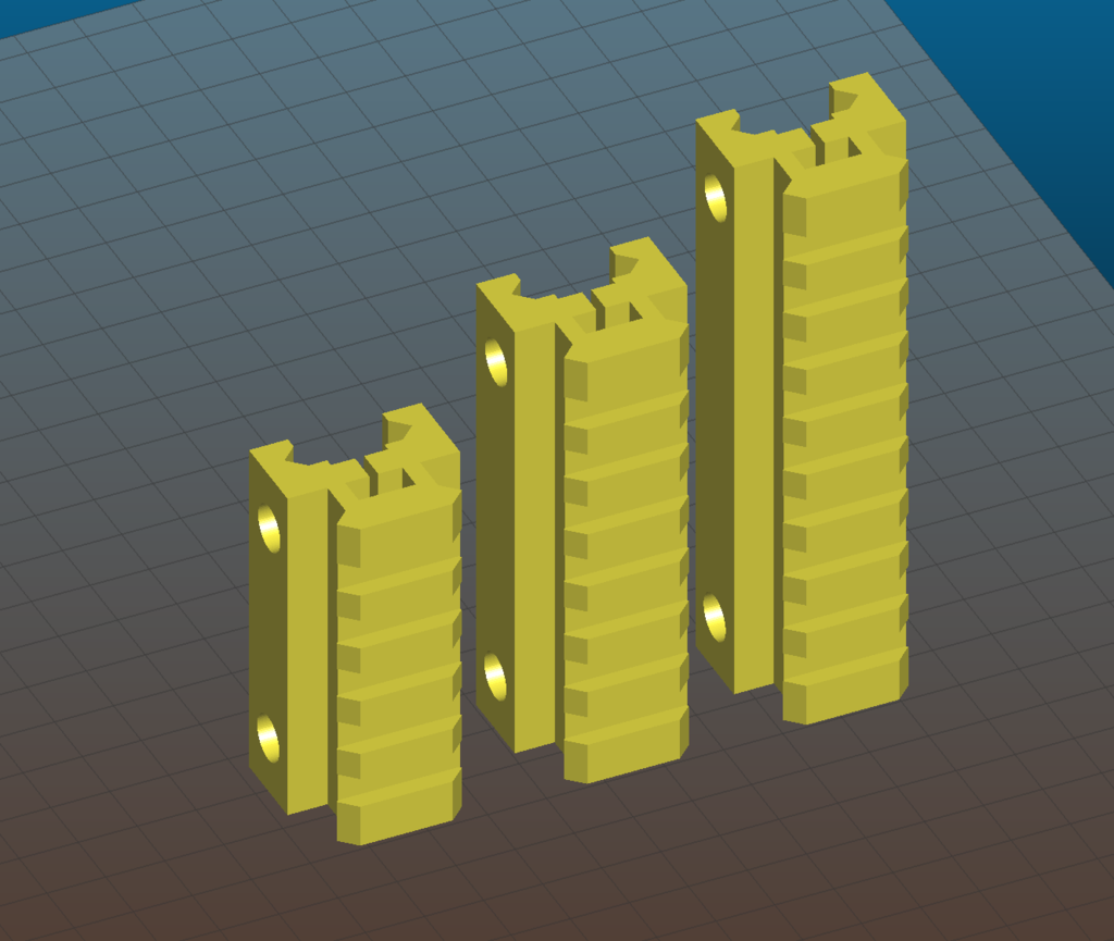 🔫 Picatinny riser for AR15, M4, M16, AK - 80mm and 100mm length, 7 and ...