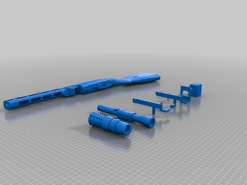 ⭐ Star Wars Kijimi spice runners blaster ( PPSh-41 mod )・Free STL File ...