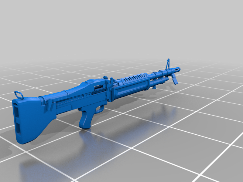 🔫 M60 machine gun Vietnam war period - import from sketchfab!・Free STL ...