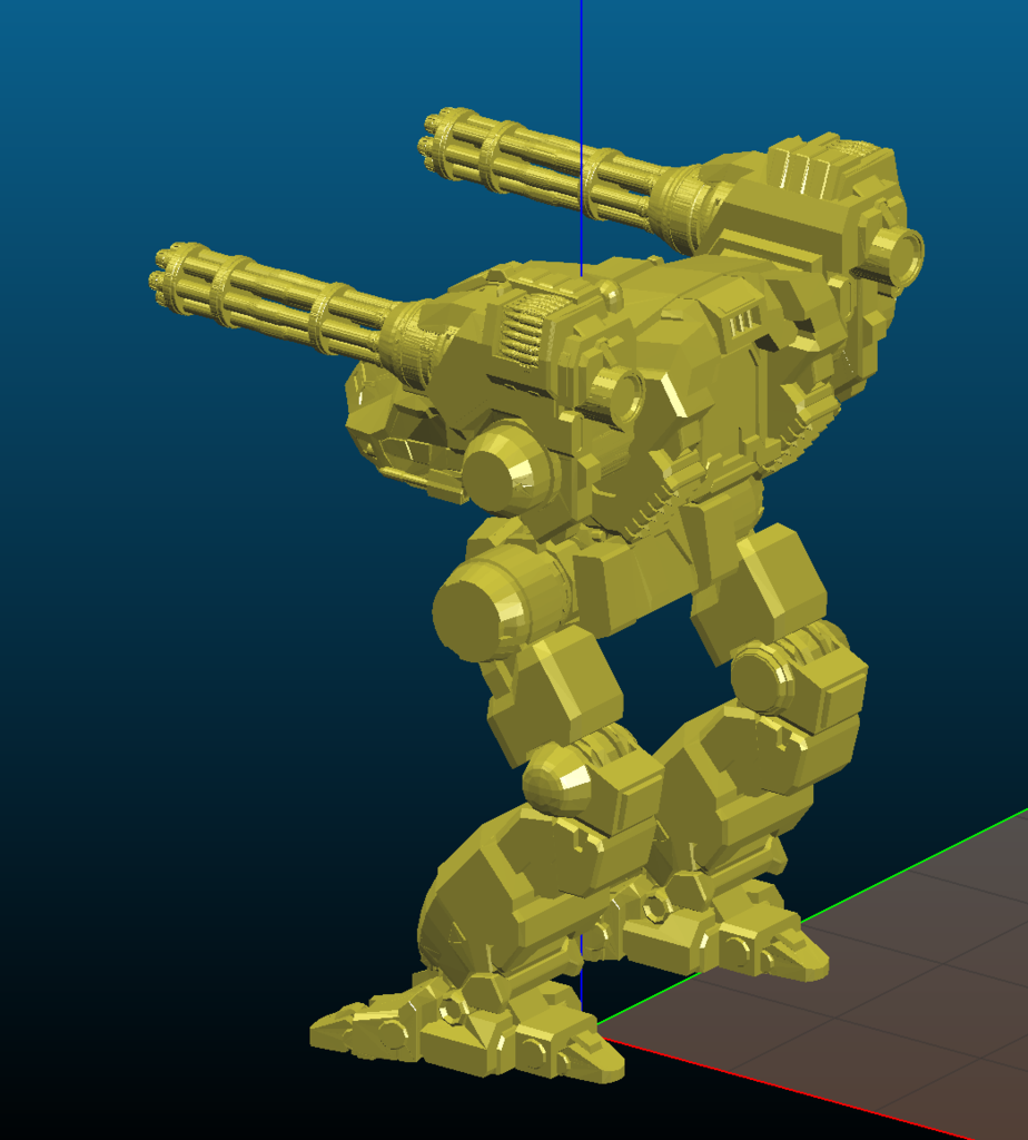 🤖 Robot with two gatling guns - Remix・Free STL File for ・Cults