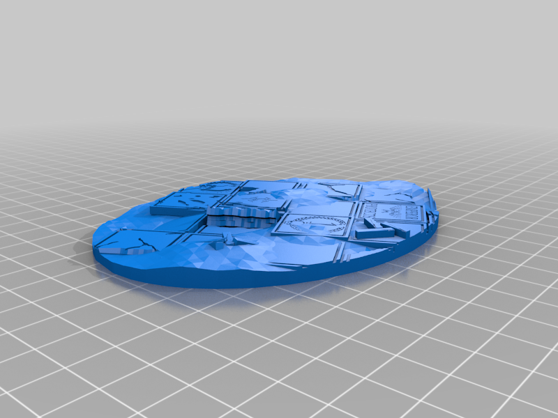 🕍 Cracked Temple 120x90mm Base・Free STL File for ・Cults