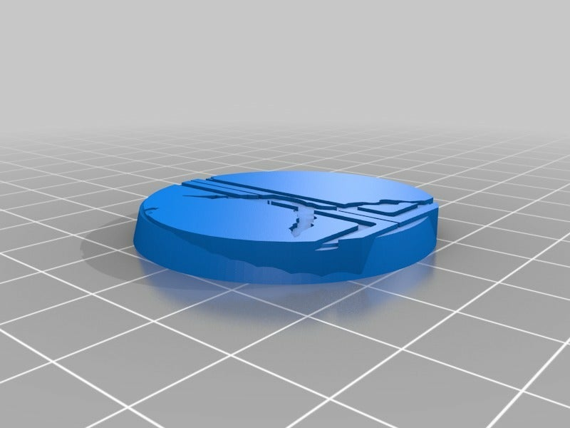 🕍 40mm Cracked Temple wargaming bases・Free STL File for ・Cults