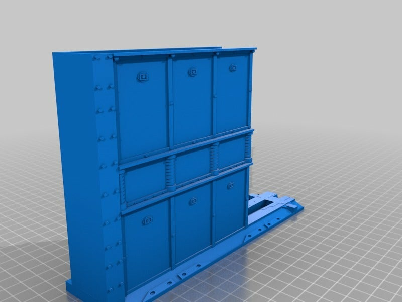 ⚔ Sliding Imperial Gate and walls・Free STL File for ・Cults