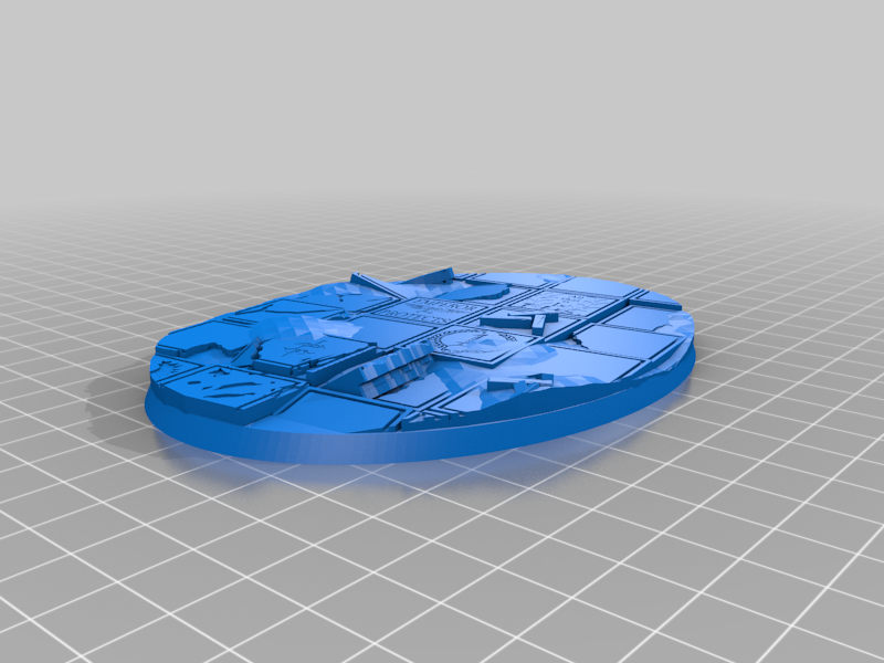 🕍 Cracked Temple 120x90mm Base・Free STL File for ・Cults